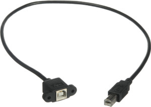 SQUAD Micro USB Cable 2 A 1 m USB Female Panel Mount Printer Extension ...