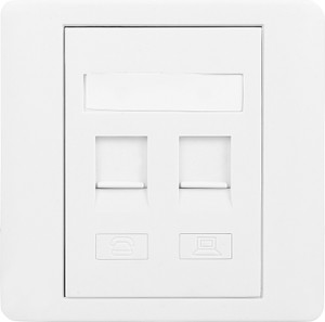 ANDTRONICS Combo Set - RJ45 CAT6E Lan I/O Network Keystone Jack + Gang ...