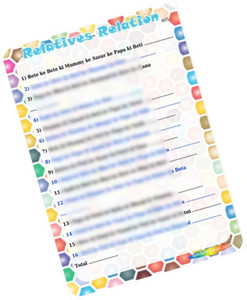 PartyStuff Relative Relations Female - Brain Teaser in Paper Games (12 ...