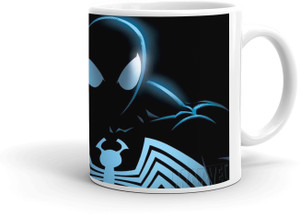 MUGKIN A003 Marvel Superhero Venom Official Printed 350ml White Ceramic ...