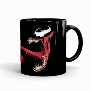 MUGKIN A04 Marvel Superhero Venom Official Printed 350ml Black Color ...