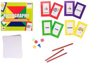 Smartcraft Pictography A Game Of Spell And Draw Card Game (Green ...