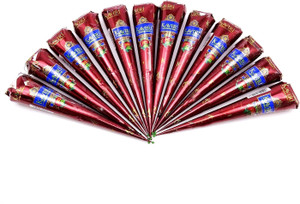 Kaveri Henna hand and toe royal mehandi pack of 12 cones - Price in ...