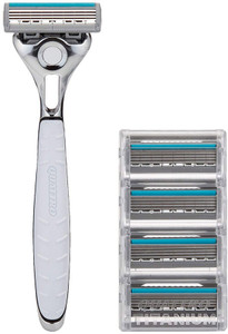 Schick Quattro Titanium Shaving Starter Gift Set for Men with 1 ...