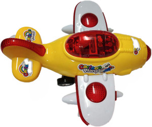 Baby Tintin Bump and Go Musical Plain with 4D Light and Sound Toy for ...