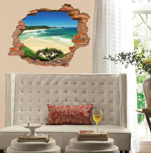 100yellow 61 cm Wall Hole Sticker Self Adhesive Sticker Price in India ...