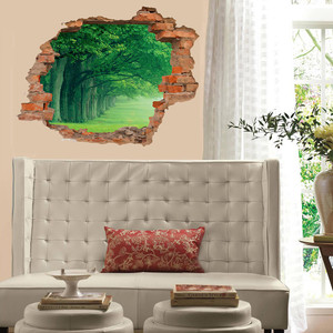 100yellow 61 cm Wall Hole Sticker Self Adhesive Sticker Price in India ...