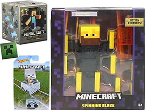 AYB Products Minecraft Spinning Blaze 5'' Action Figure Survival Mode ...