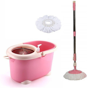 ORANGE Cammy 008 Spin Mop with 1 Refills (pink) Mop Set Price in India ...