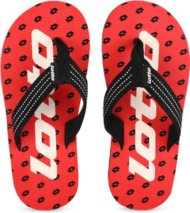 LOTTO Men BLACK/RED ALEX SLIPPERS For MEN 10 Slippers - Buy LOTTO Men ...