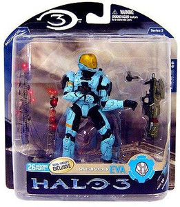McFARLANE Halo 3 Toys Series 3 Exclusive Action Figure Cyan Spartan ...