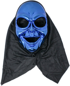 Tootpado Laughing Joker Face Mask With Hood Halloween Props - Blue ...