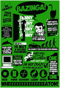 WB Official Big Bang Theory Sheldon Cooper Funny Quotes and Icons ...