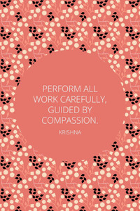 Work Carefully Quote Krishna Bhagavad Gita | Wall Art Poster Fine Art ...