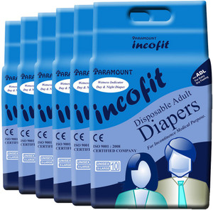 Paramount Incofit Premium Adult Diapers-Extra Large, Pack of 60 Adult ...