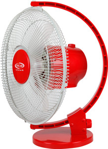 OSCAR All Purpose 3 in 1(Ceiling,Wall,Table) Cabin Fan (Red) 300 mm 3 ...