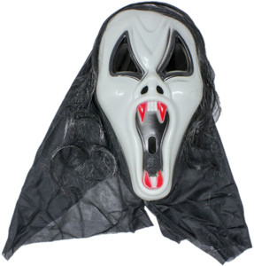 Tootpado Vampire Scream Face Mask With Hair & Hood Halloween Props ...