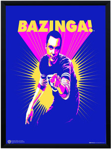 Official Licensed Big Bang Theory Sheldon Cooper Bazinga Poster A4 ...