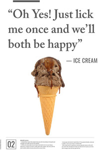 Junk Seduction Ice Cream | Wall Art Poster Fine Art Print - Art ...