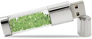 Tobo Crystal Diamond USB Flash Drive Pen Drive 16 - GB (Green) 16 GB ...