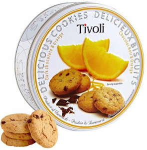 Jacobsens Tivoli Delicious Cookies ChocolatNoir & Orange,150g (Pack of ...