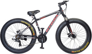 Hydra Mammoth Fat Bike With Disc Brake For Adults Black&Red 26 T ...