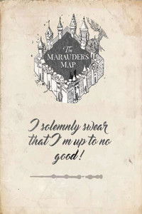 harry potter marauders map Poster Paper Print - Decorative posters in ...