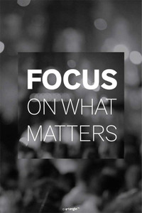 Focus On What Matters Poster Paper Print - Decorative posters in India ...