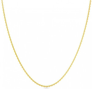 Candere by Kalyan Jewellers BIS Hallmark 20 inch Curb Chain Yellow Gold ...