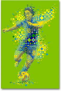 Brazil National Football Team Wall Poster - Ronaldinho - Fan Art - HD ...