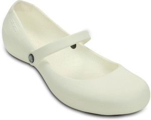 CROCS Women Flats - Buy White Color CROCS Women Flats Online at Best ...
