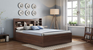 Urban Ladder Urban Ladder Sandon Bed Size- Queen finish- Walnut Solid ...