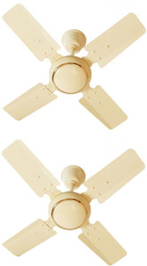 Winstar MINI DECOR 24 INCH ( Pack of 2 ) 600 mm 4 Blade Ceiling Fan ...