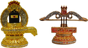 FABZONE Combo of 2 God Shivling & Shayam Dhanush Car Dashboard Idol ...