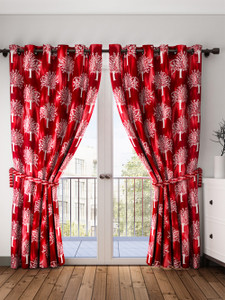 Bombay Dyeing 214 cm (7 ft) Polyester Room Darkening Door Curtain (Pack ...