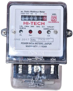 HI TECH POWER KWH SP 5-30, COUNTER TYPE METER 1 PH 2 WIRE KWH METER Non ...