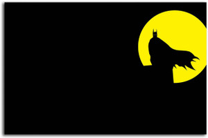 Batman Wall Poster - Batman - Shadow - Yellow - Large Size Poster - HD ...