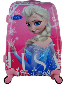 gamme Disney Pink Frozen Elsa Children/Kids Travel Trolley Suitcase Bag ...