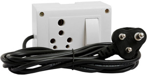 HI-PLASST 15a Extension Switch Board With 1 Socket(15a) And 1 Switch ...