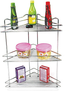 MOCHEN Containers Kitchen Rack Steel Stainless Steel Triple Corner Bath ...