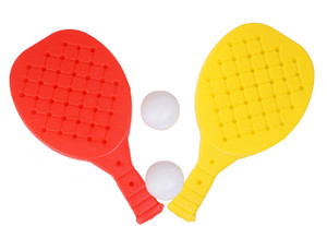 Aarushi Table Tennis Badminton Plastic Racquet Ball Toy for Kids (Pack ...