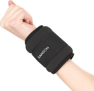 SAMSON Weight Cuff (2 Kg)For Wrist & Ankle Support (L Size,Black) Wrist ...