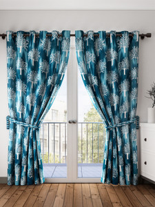 Bombay Dyeing 214 cm (7 ft) Polyester Room Darkening Door Curtain (Pack ...