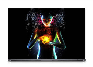 punix Colour Splash Girl Exclusive High Quality Laptop Decal, laptop ...