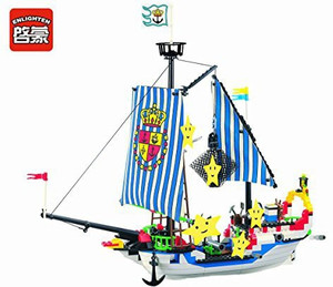 ENLIGHTEN Building Block Royal Pirate Ship C/W 6 Figures 310Pcs ...