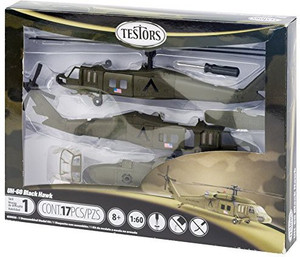Testor Corp Testors Uh-60 Black Hawk Helicopter Model Kit (1:60 Scale ...