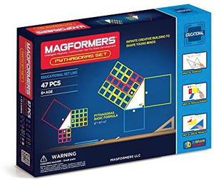 Magformers Pythagoras Set (47 Piece) Magnetic Building Blocks ...