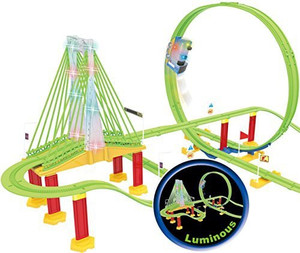 Haktoys Upgraded Luminous Loco Track Racer Glow In The Dark Roller ...