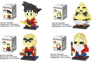 Genrc 4 Set - Dr. Star Mini Block - Dragon Ball Goku Buu Roshi Krillin ...