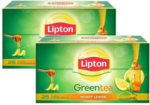 Lipton Pack of 2 (25x2=50 Tea Bag) Honey, Lemon Green Tea Bags ...